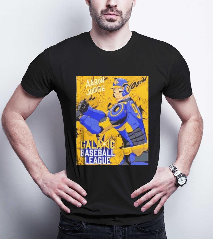 Aaron Judge Galactic Baseball League No 9 Comic T-Shirt