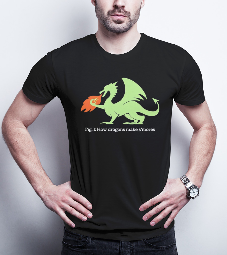 How Dragons Make S'mores Fig 1 Dragon T-Shirt