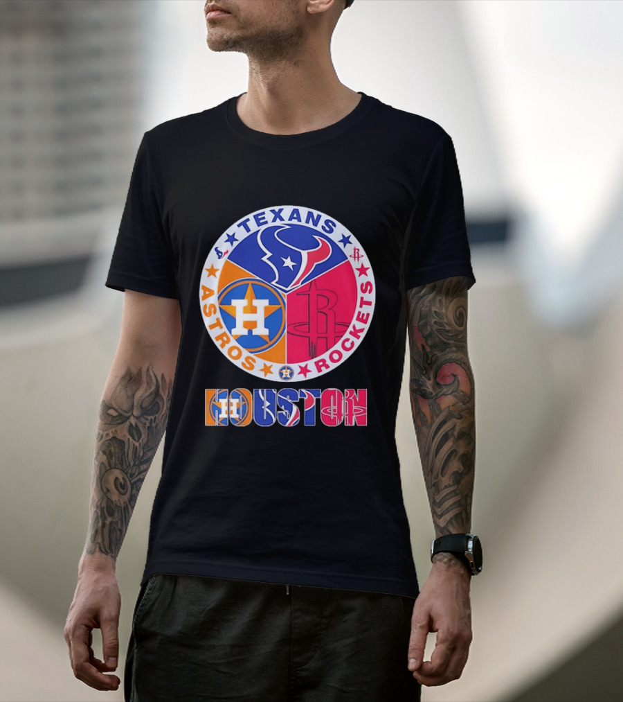 Houston Texans Astros And Rockets Team T-Shirt