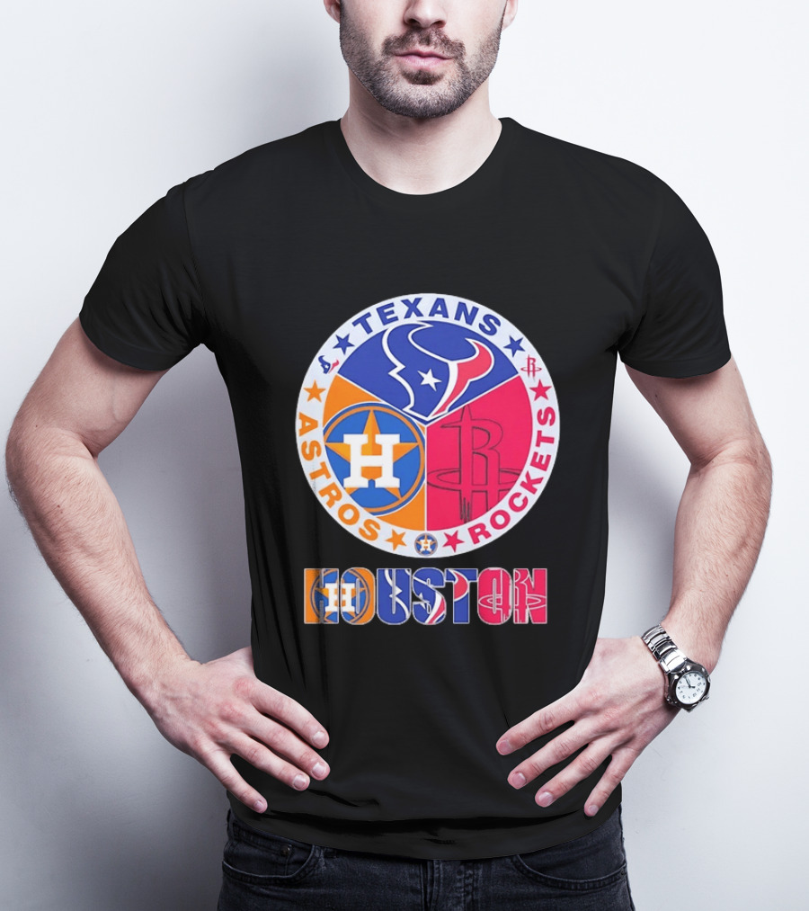 Houston Texans Astros And Rockets Team T-Shirt