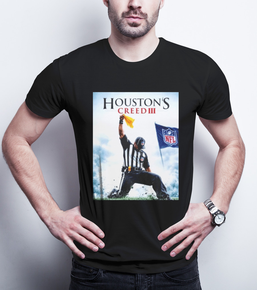 Houston's Creed III NFL Referee Victory Celebration T-Shirt