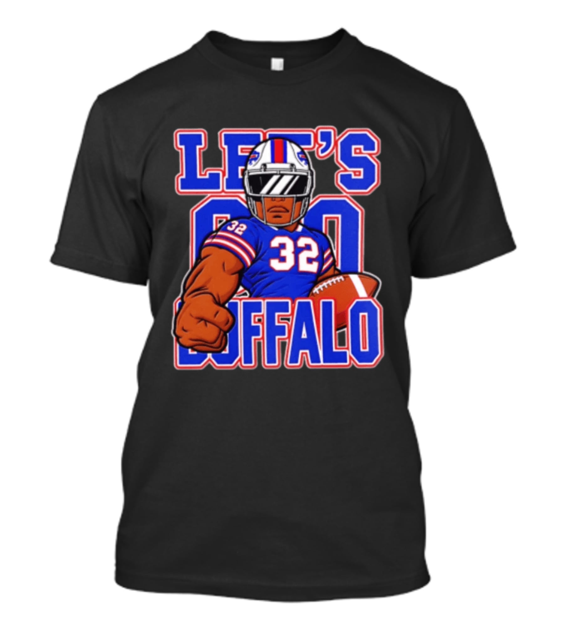 OJ Simpson 32 Jersey Let's Go Buffalo Football Fan T-Shirt