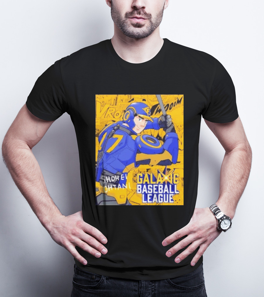 Shohei Ohtani 17 Galactic Baseball League Comic Style Fan Merch T-Shirt