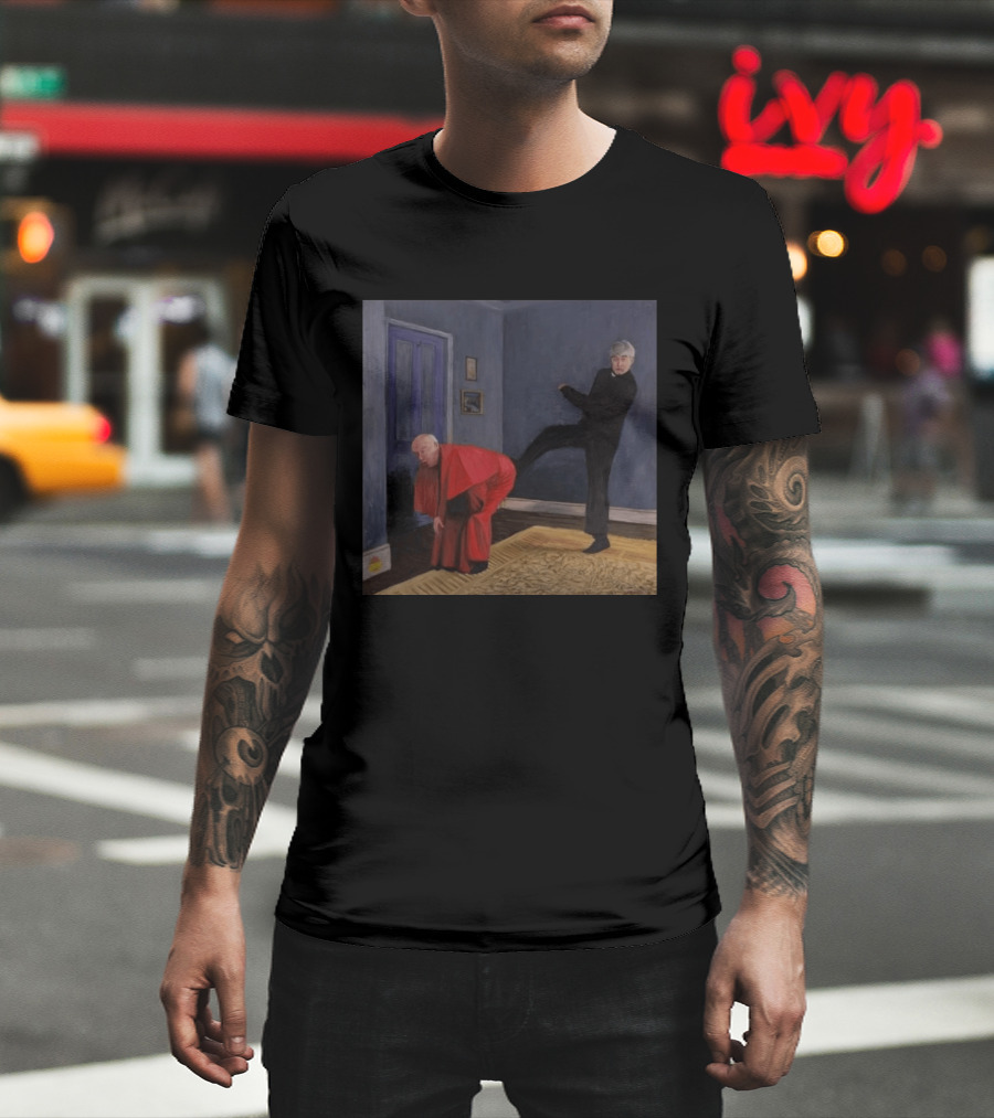 Surrealist Painting Absurdist Humor Bizarre Room Scene T-Shirt