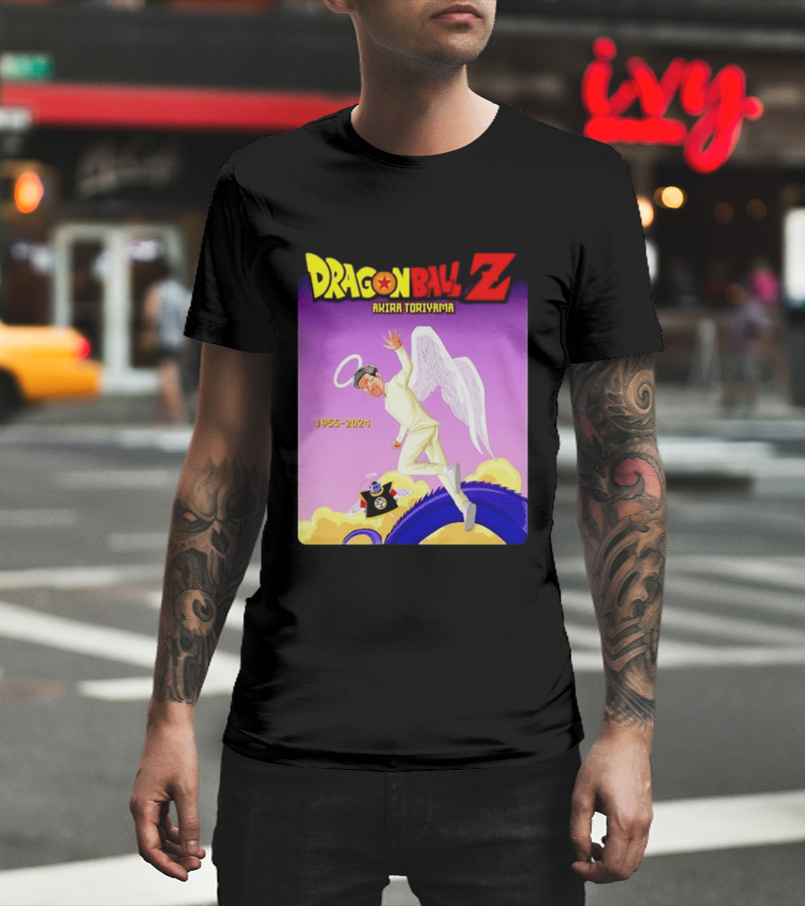 Dragon Ball Z Akira Toriyama 1955 2024 Angel T-Shirt