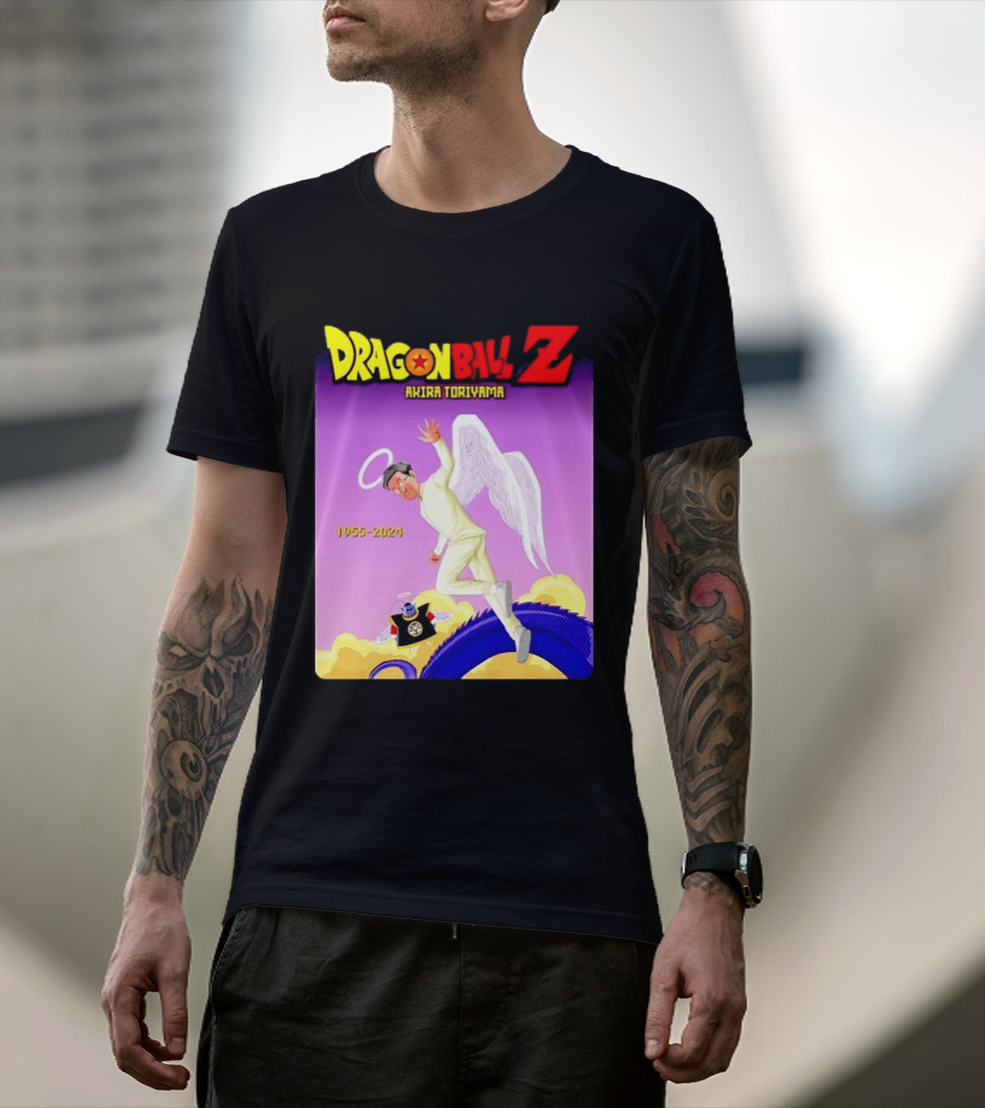 Dragon Ball Z Akira Toriyama 1955 2024 Angel T-Shirt