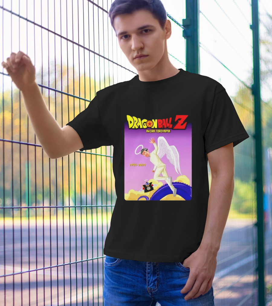 Dragon Ball Z Akira Toriyama 1955 2024 Angel T-Shirt