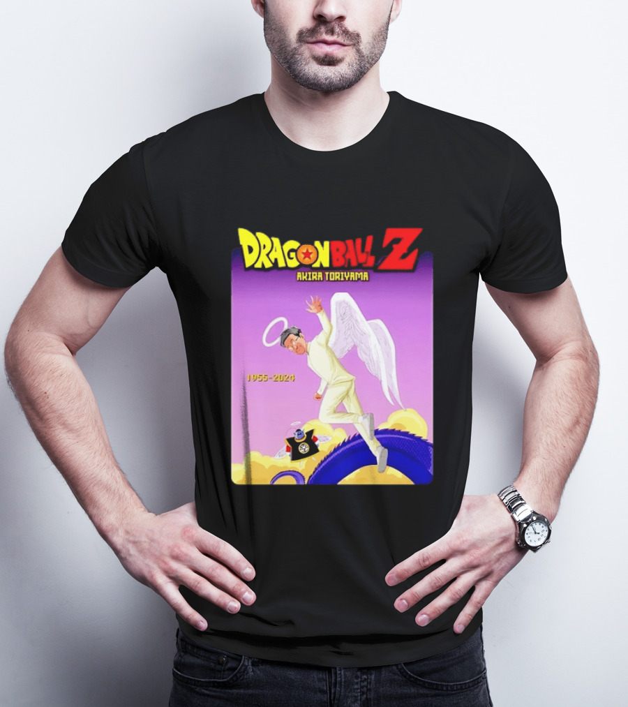 Dragon Ball Z Akira Toriyama 1955 2024 Angel T-Shirt