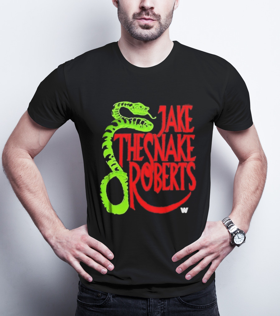 Jake The Snake Roberts WWE Retro 80s Neon T-Shirt