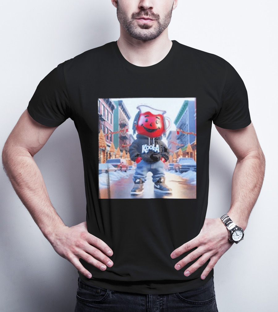 Oh Yeah Kool Aid Man Winter Street Scene T-Shirt