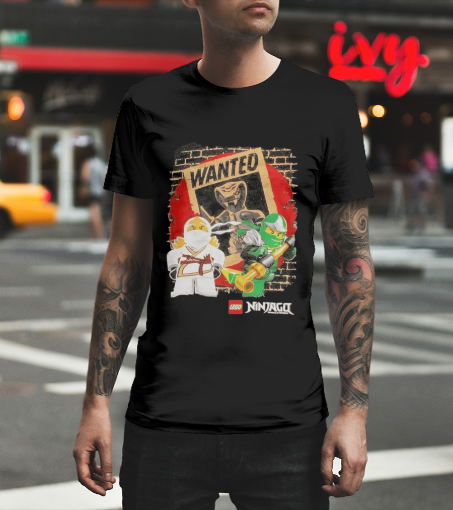 LEGO Ninjago Wanted Duo Youth Character Battle Scene T-Shirt