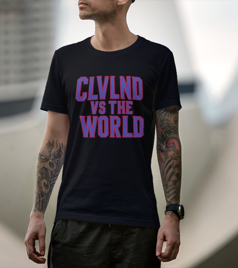Cleveland Guardians CLVLND Vs The World T-Shirt