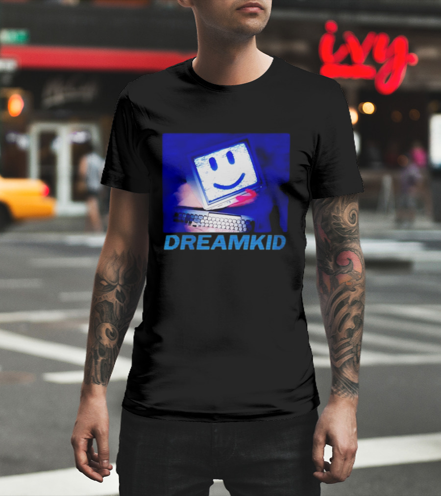 Dreamkid Smiley Face Computer Tech T-Shirt