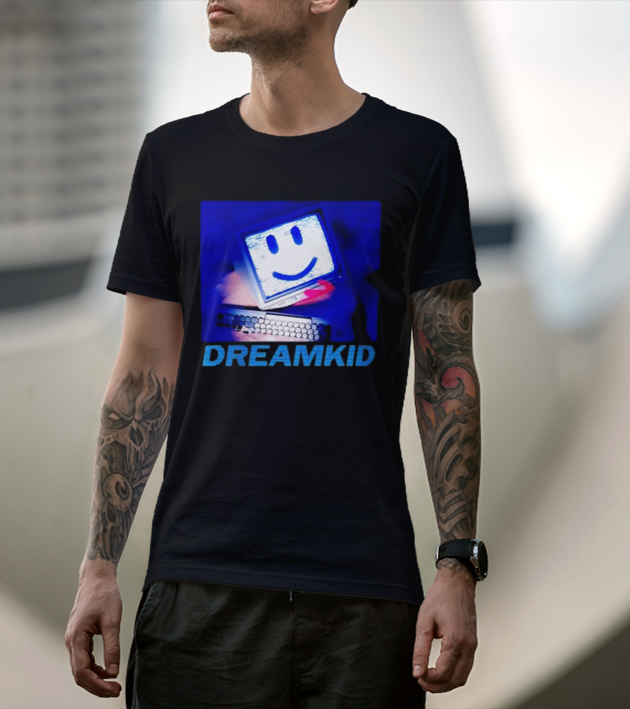 Dreamkid Smiley Face Computer Tech T-Shirt