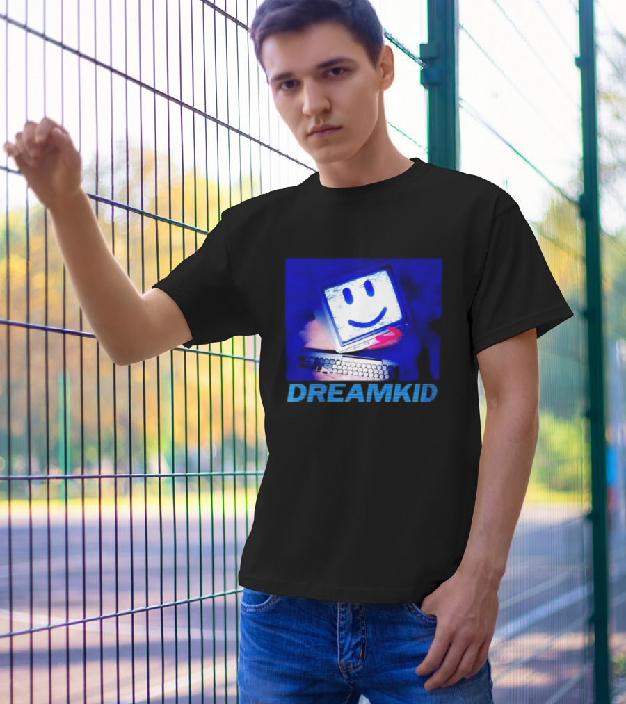 Dreamkid Smiley Face Computer Tech T-Shirt