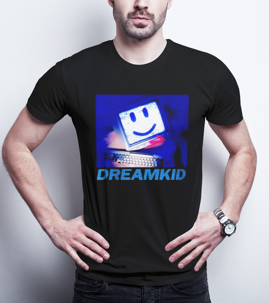 Dreamkid Smiley Face Computer Tech T-Shirt