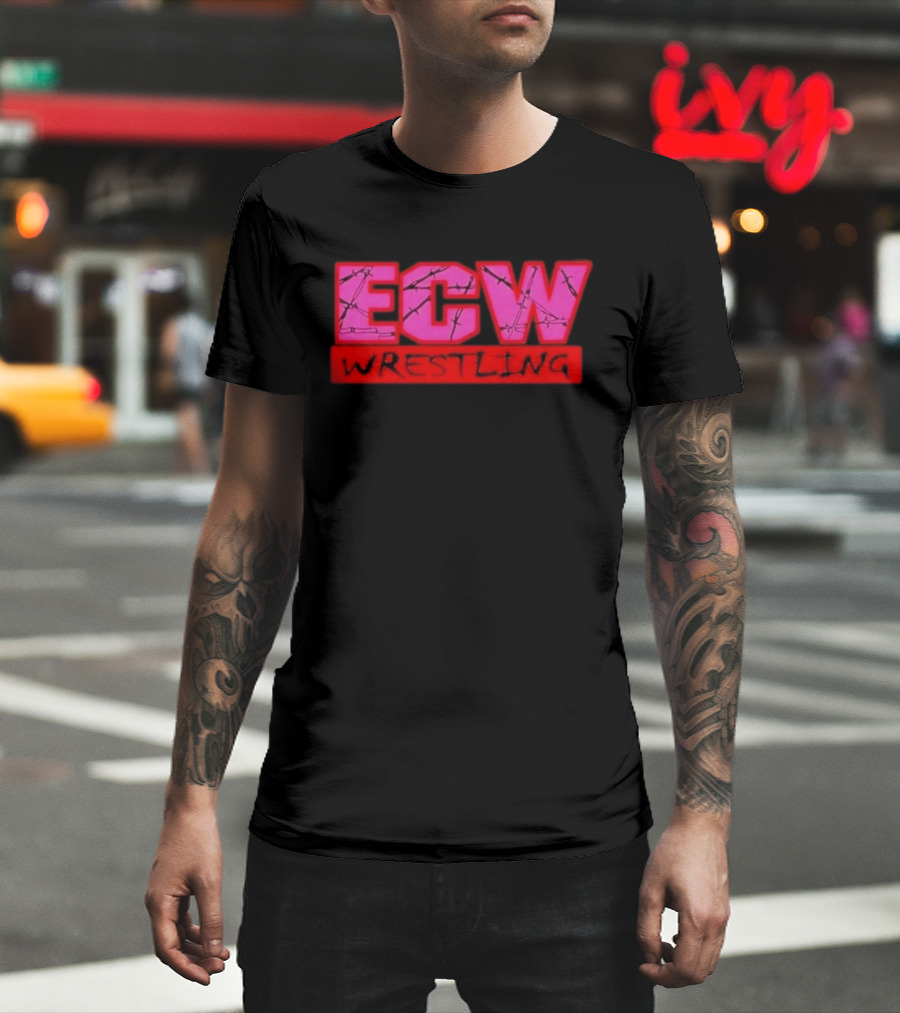 ECW Wrestling Barbed Wire T-Shirt