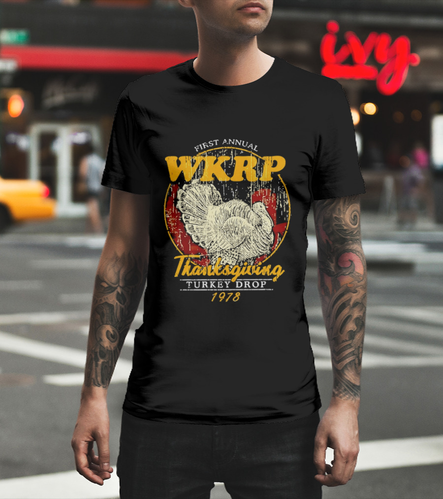 First Annual WKRP Thanksgiving Turkey Drop 1978 T-Shirt