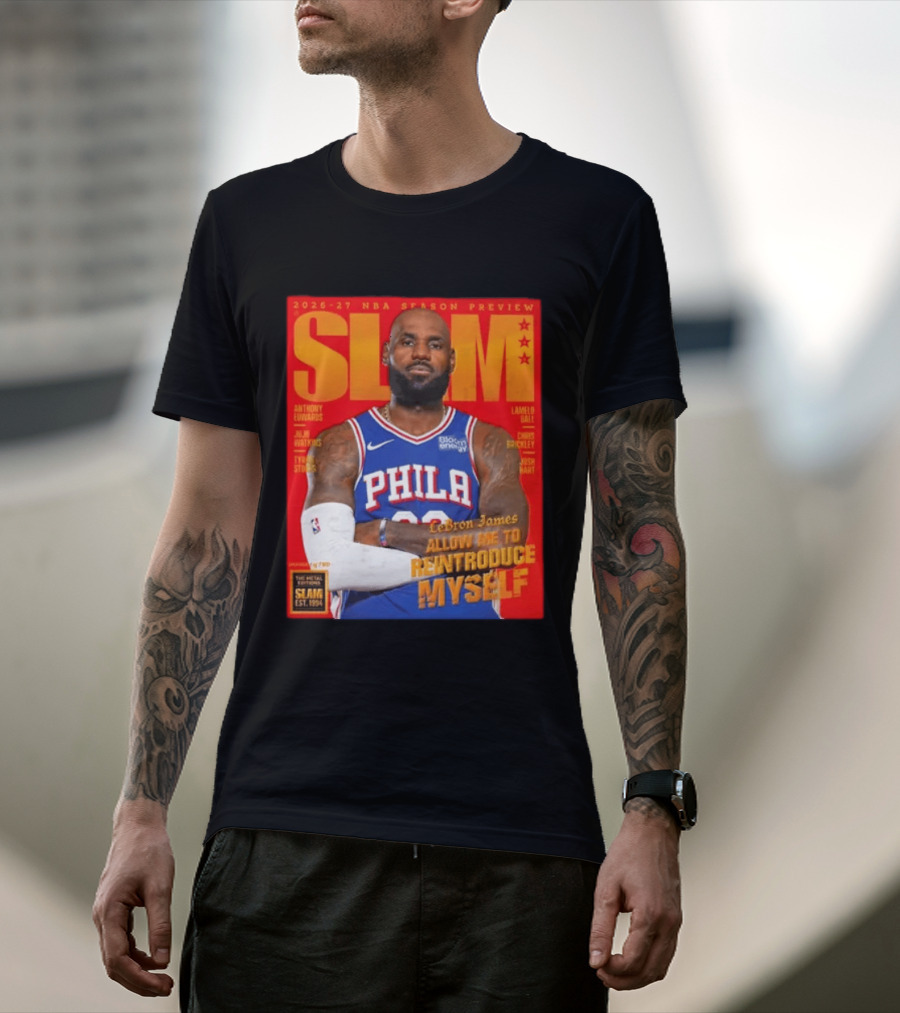 2026 27 NBA Season Preview Anthony Edwards Lamelo Ball Juju Watkins Chris Brickley Tyran Stokes Josh Hart LeBron James SLAM Magazine T-Shirt