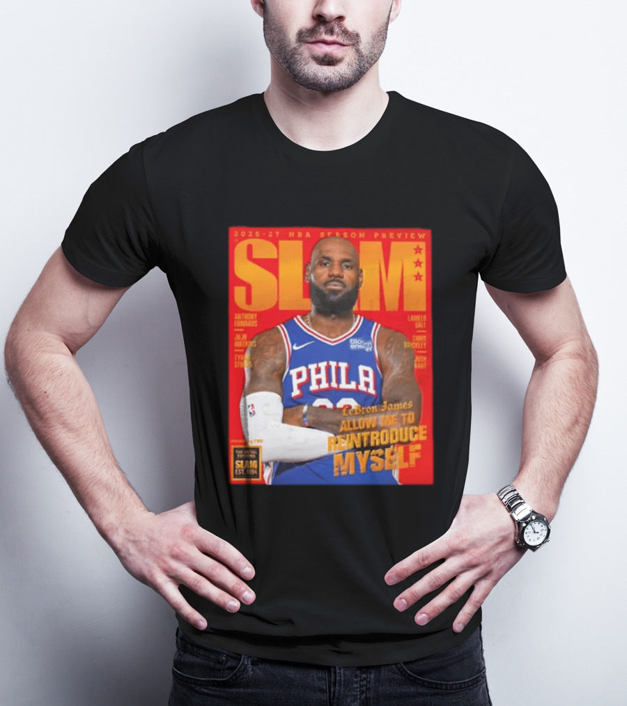 2026 27 NBA Season Preview Anthony Edwards Lamelo Ball Juju Watkins Chris Brickley Tyran Stokes Josh Hart LeBron James SLAM Magazine T-Shirt