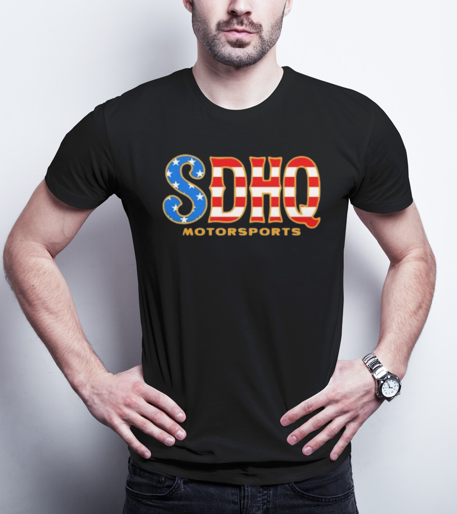 SDHQ Motorsports American Flag Pride Passion Quality Off Road T-Shirt