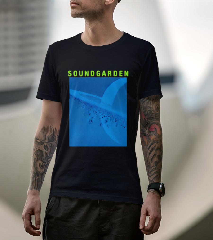 Soundgarden Superunknown Album Cover Art Blue Skull Scene T-Shirt