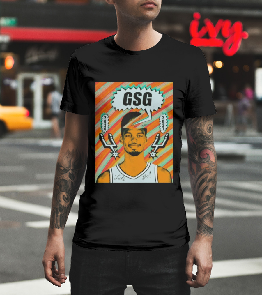 Victor Wembanyama GSG San Antonio Spurs 2026 2027 Let's Go T-Shirt