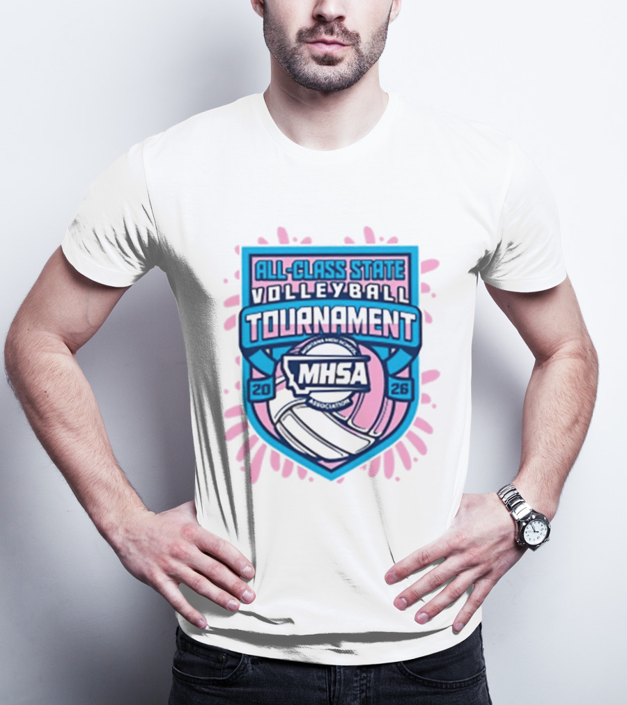 MHSA 2026 All Class State Volleyball Tournament T-Shirt