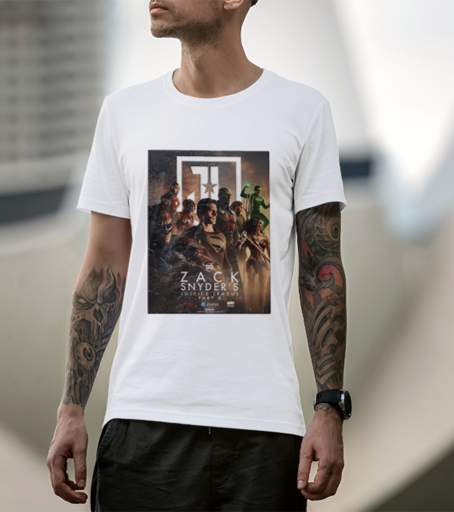Zack Snyder's Justice League Part 2 DC Superheroes Movie Featuring Hero Lineup T-Shirt