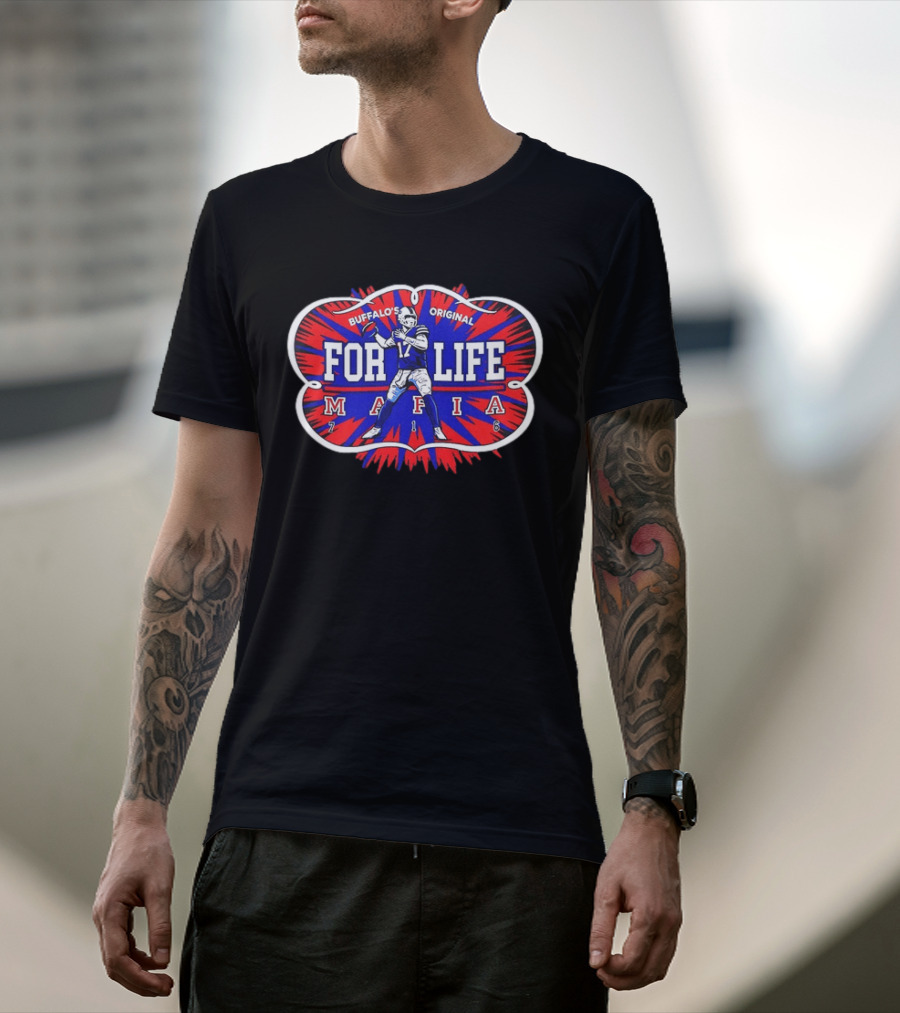 Buffalo's Original For Life Mafia 2018 Football Player 17 T-Shirt