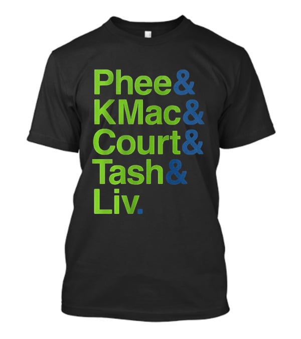 Minnesota Lynx Phee KMac Court Tash Liv Basketball 2026 T-Shirt