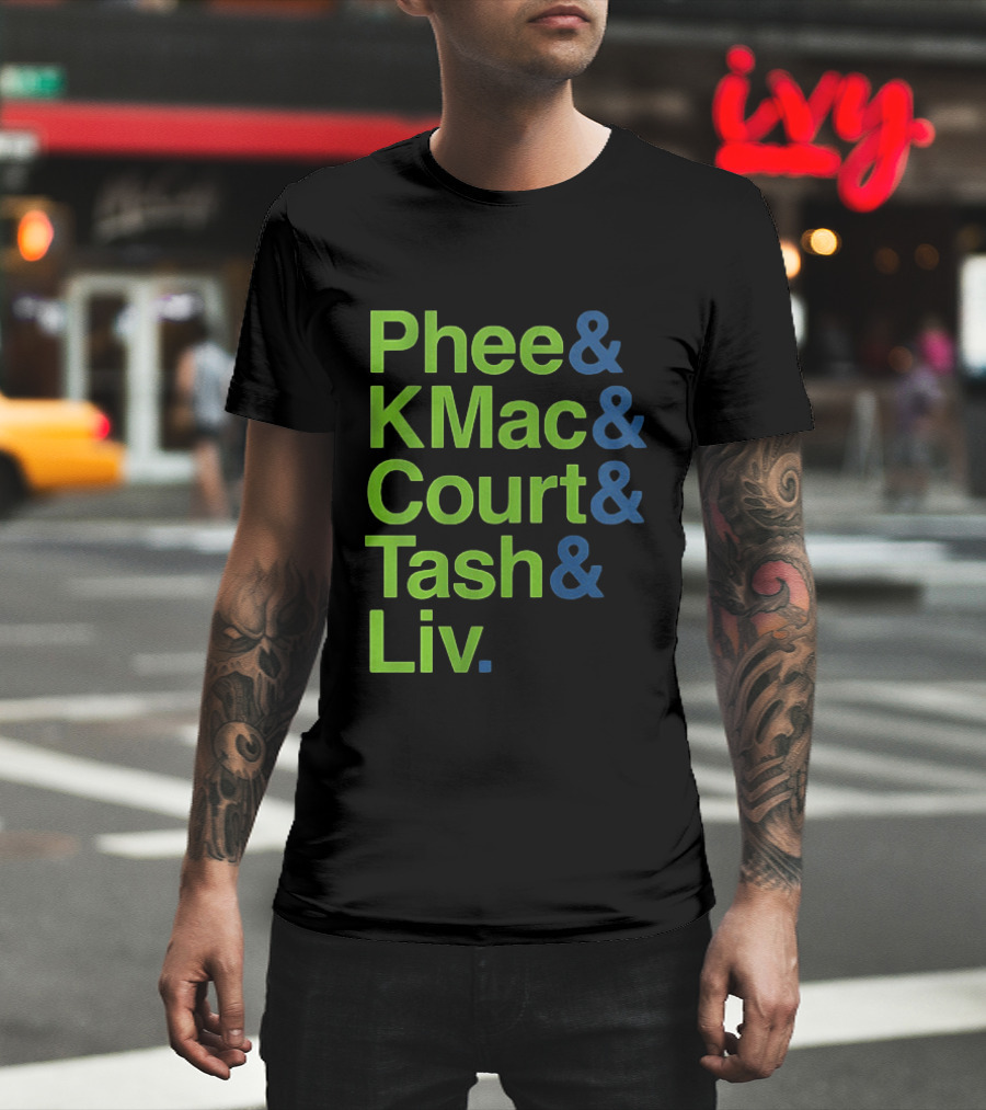 Minnesota Lynx Phee KMac Court Tash Liv Basketball 2026 T-Shirt