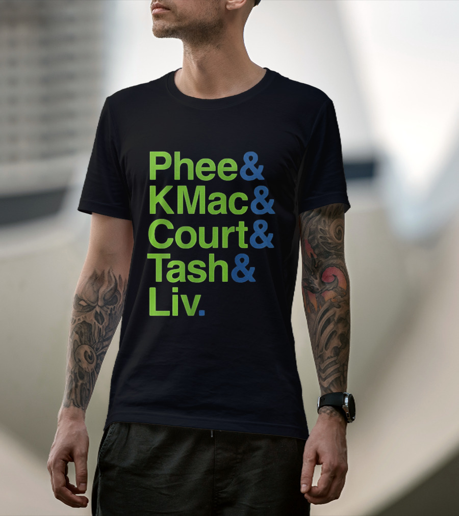 Minnesota Lynx Phee KMac Court Tash Liv Basketball 2026 T-Shirt