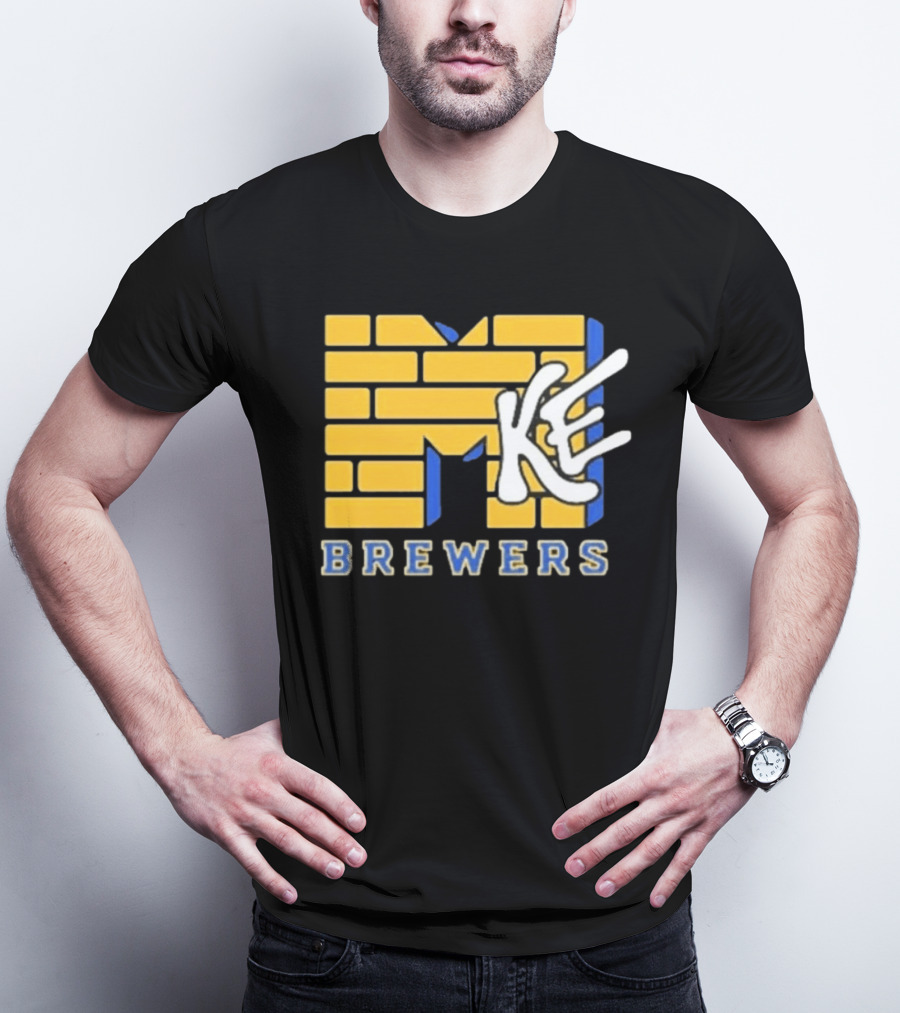 MKE Milwaukee Brewers MTV MLB Baseball T-Shirt