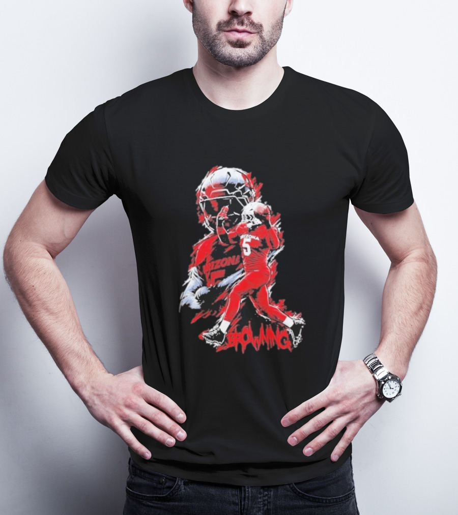 Arizona Wildcats NCAA Football Giovanni Richardson 5 Browning T-Shirt
