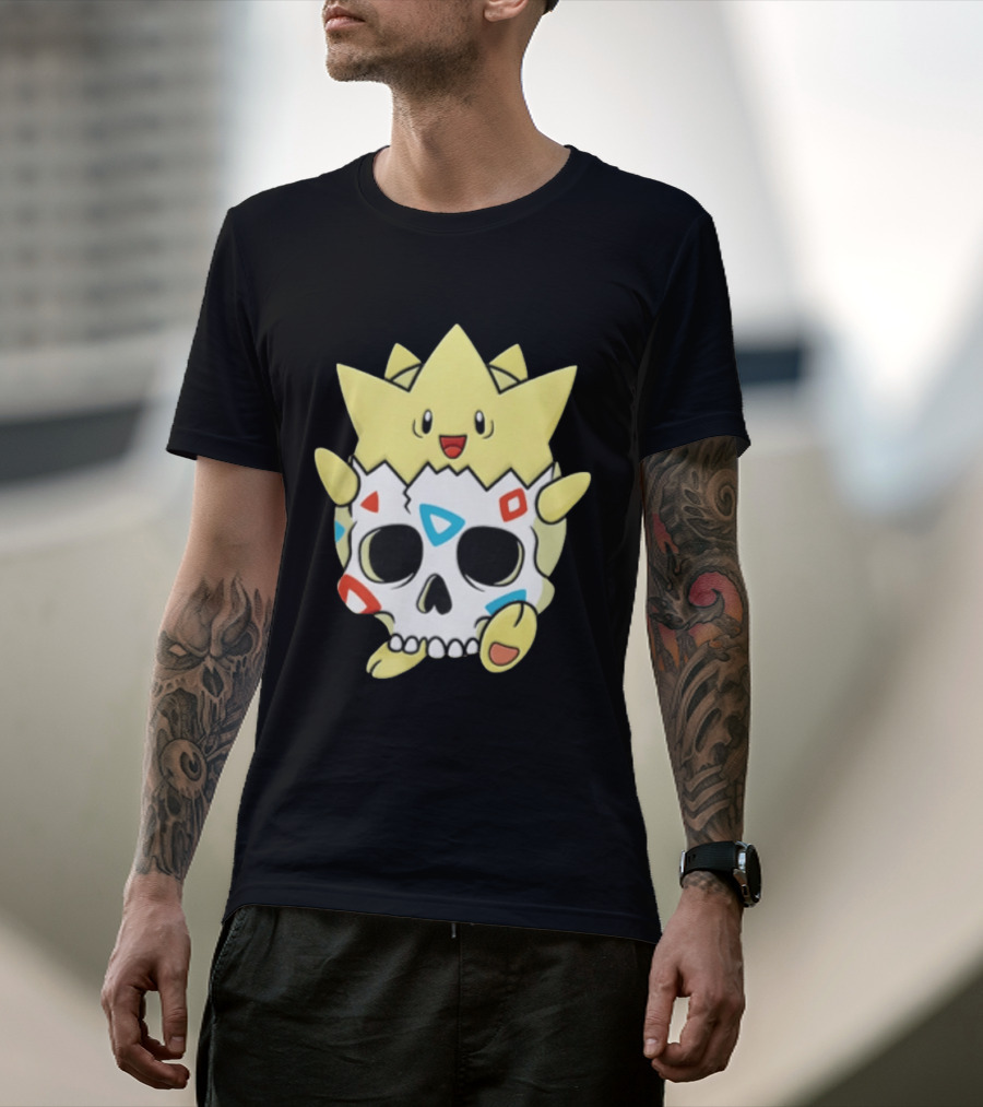 Togepi Skull Fusion Pokemon Anime Gaming Fan T-Shirt