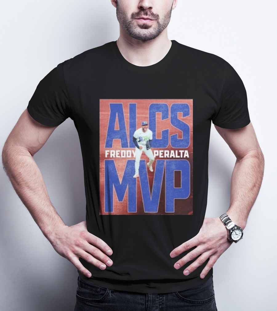 ALCS MVP Freddy Peralta Devil Rays MLB Baseball T-Shirt