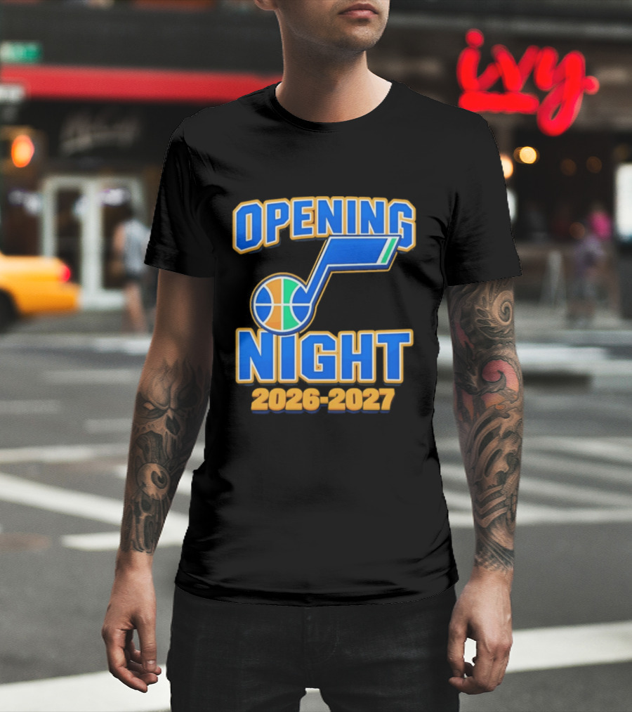 Opening Night 2026 2027 Utah Jazz Basketball Event T-Shirt
