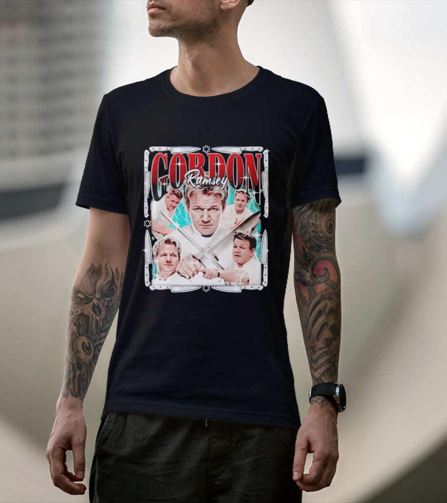 Gordon Ramsay Culinary Legend Chef Cooking Iconic Expressions T-Shirt
