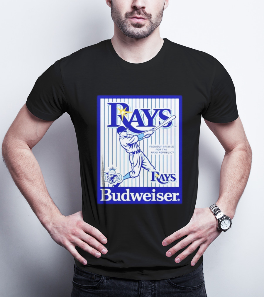 Rays Budweiser Proudly Brewed For The Rays Republic 150 Baseball Celebration T-Shirt