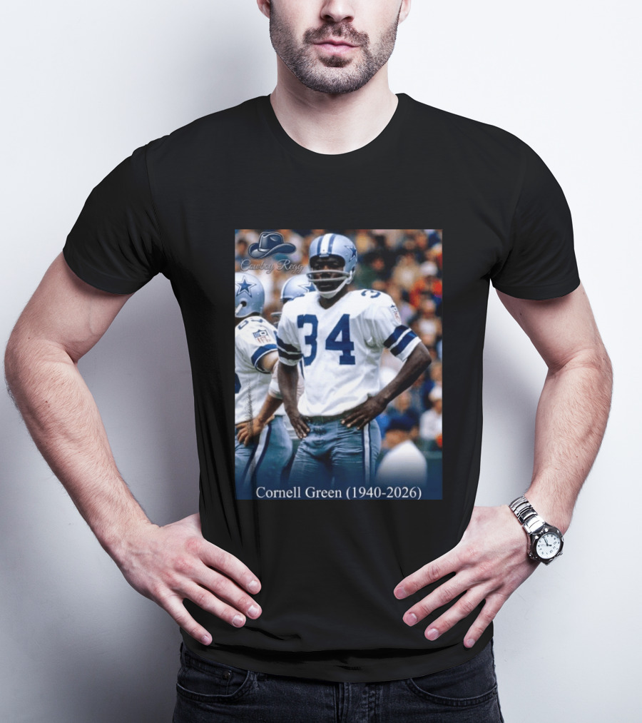 Cowboy Regs Cornell Green 1940 2026 Dallas Football Legend T-Shirt