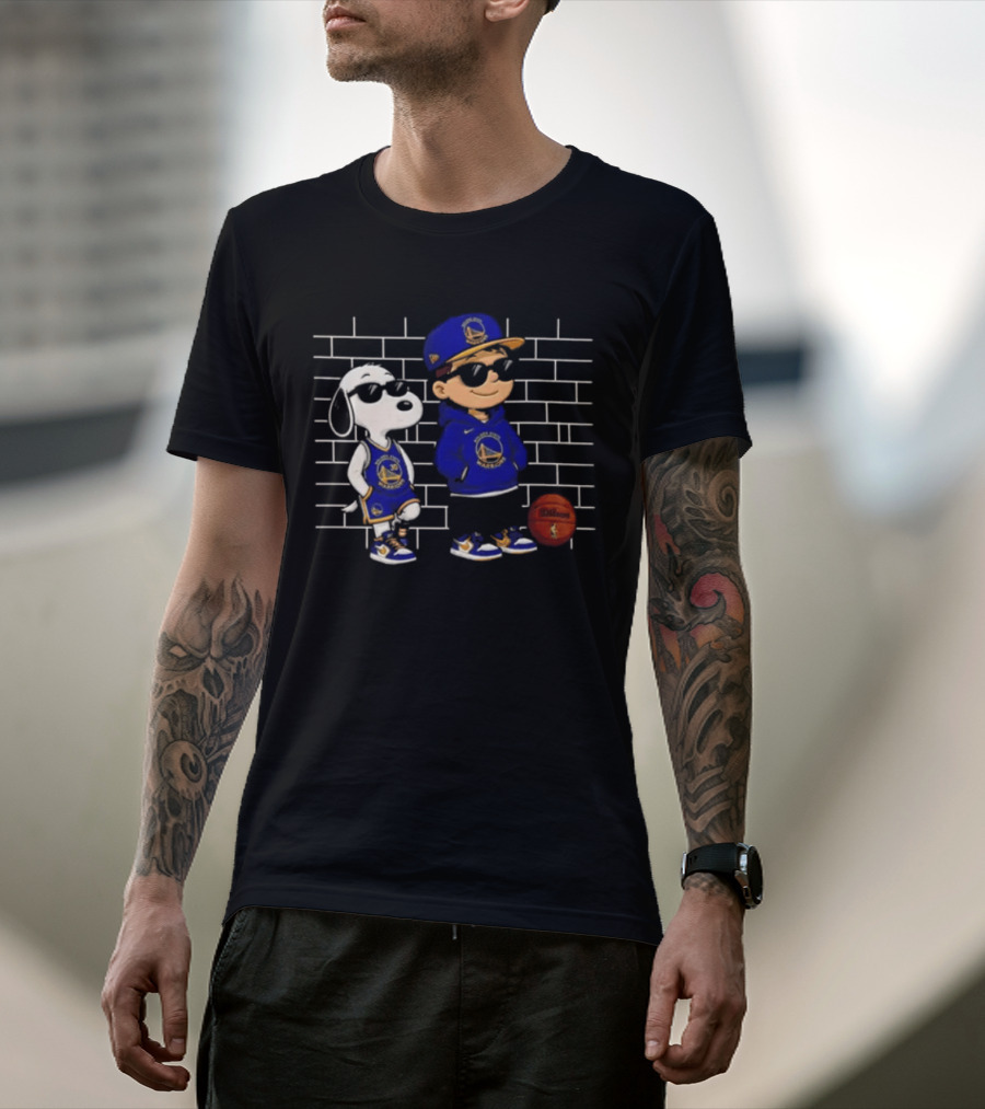 Golden State Warriors Stephen Curry Snoopy Basketball Fan T-Shirt