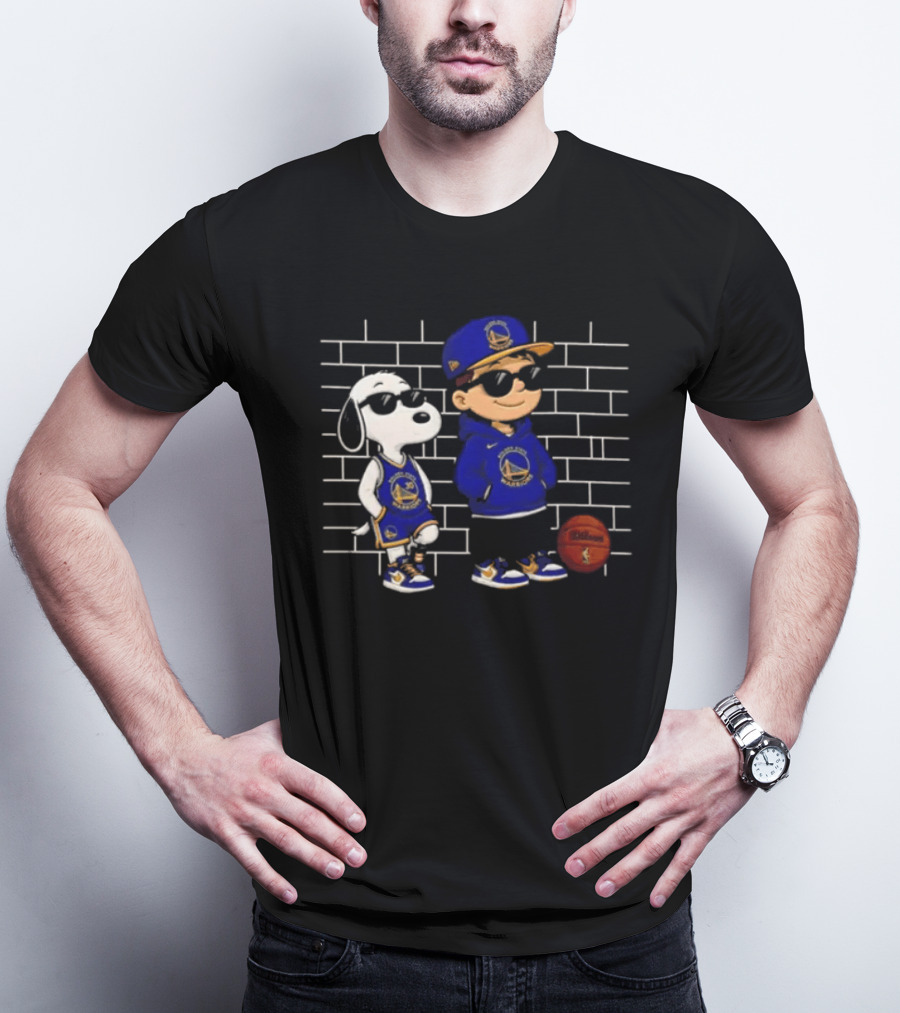 Golden State Warriors Stephen Curry Snoopy Basketball Fan T-Shirt