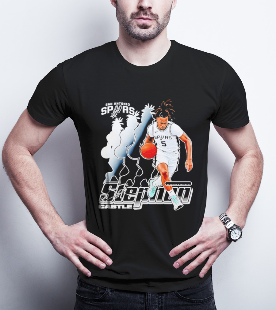 Stephon Castle Number 5 San Antonio Spurs T-Shirt