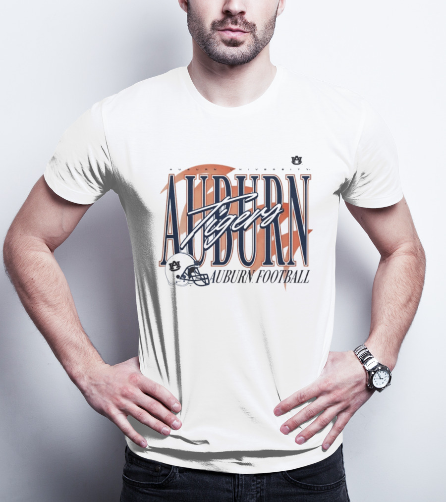 Auburn University Tigers Football Helmet T-Shirt