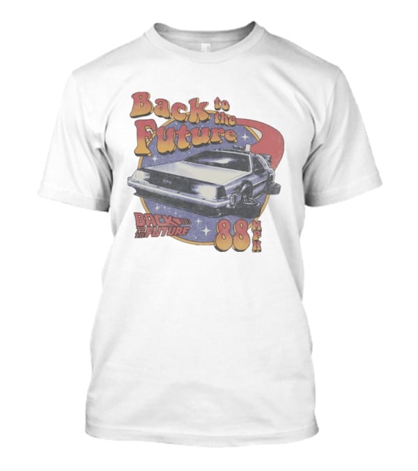 Back To The Future 88 MPH DeLorean Time Machine Powered By Flux Capacitor T-Shirt