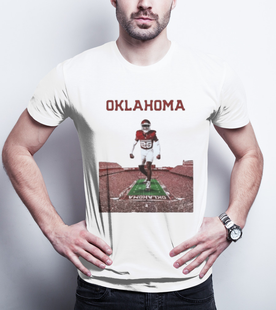 Oklahoma Sooners 2026 Football Media Guide No 26 Stadium Run T-Shirt