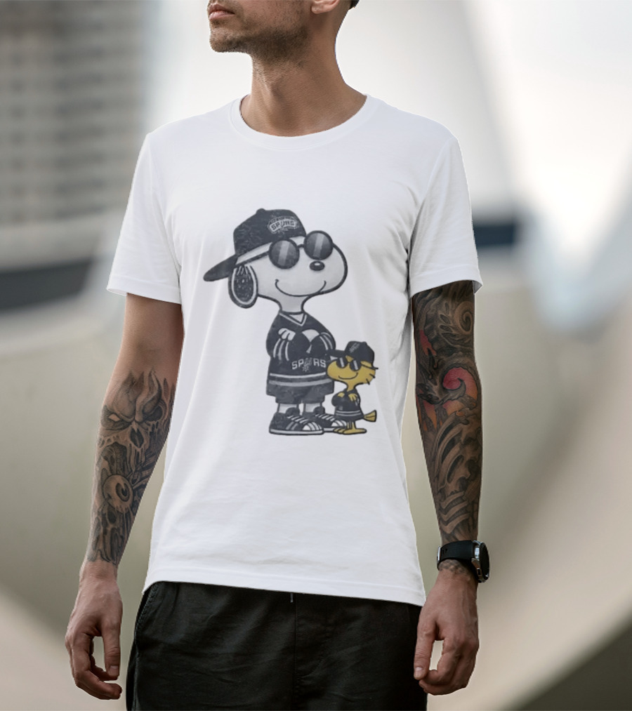 Snoopy Woodstock San Antonio Spurs NBA Fans T-Shirt