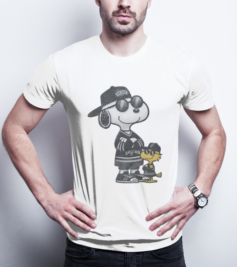 Snoopy Woodstock San Antonio Spurs NBA Fans T-Shirt