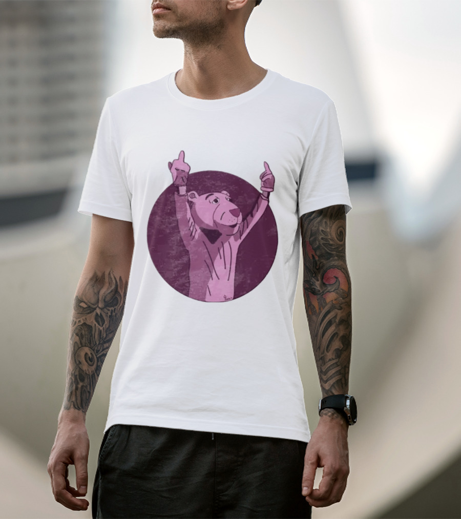 The Pink Panther Middle Finger By Lluvia T-Shirt